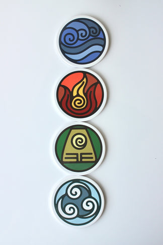 ATLA Elements Coasters – juicyheads