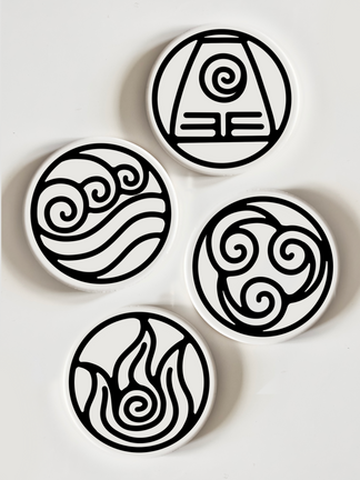 ATLA Elements Coasters – juicyheads